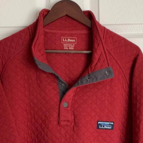 L.L. Bean | Shirts | Ll Bean Rust Color 4 Snap Quarter Neck Medium Weight Shirt Size Regular 2xl ...